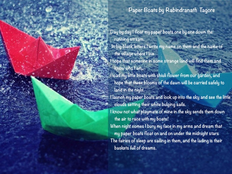 Some thoughts on “Paper Boats” by Rabindranath Tagore | Mike Finn's Fiction