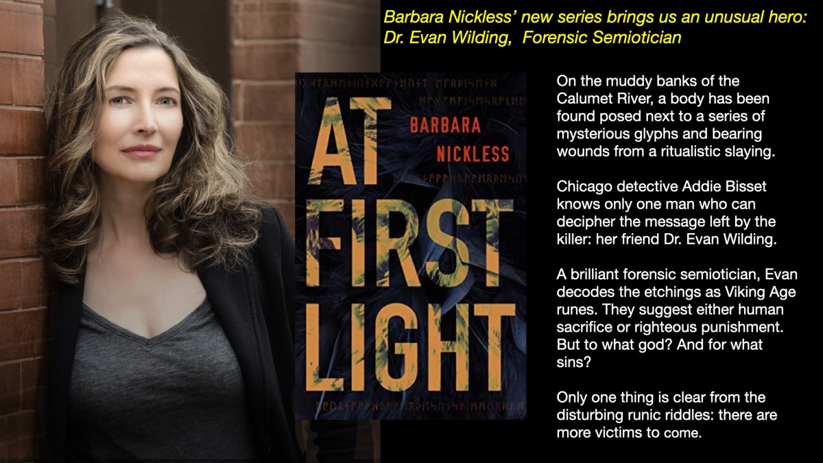 An unplanned read – ‘At First Light’ by Barbara Nickless – I’m hooked so far. | Mike Finn's Fiction