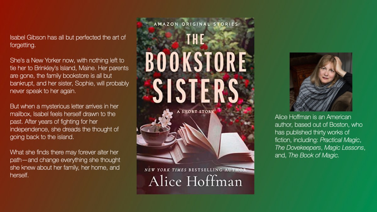 ‘The Bookstore Sisters’ a short story by Alice Hoffman | Mike Finn's ...